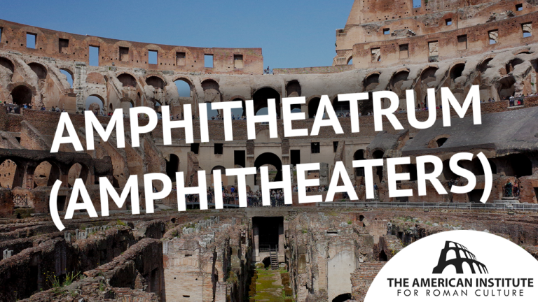 Ancient Rome Live | Architecture | Amphitheaters (Amphitheatrum)